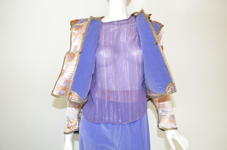 Kaisik Wong 4 Piece Obiko Art to Wear Gaucho Pants Ensemble For Sale at ...