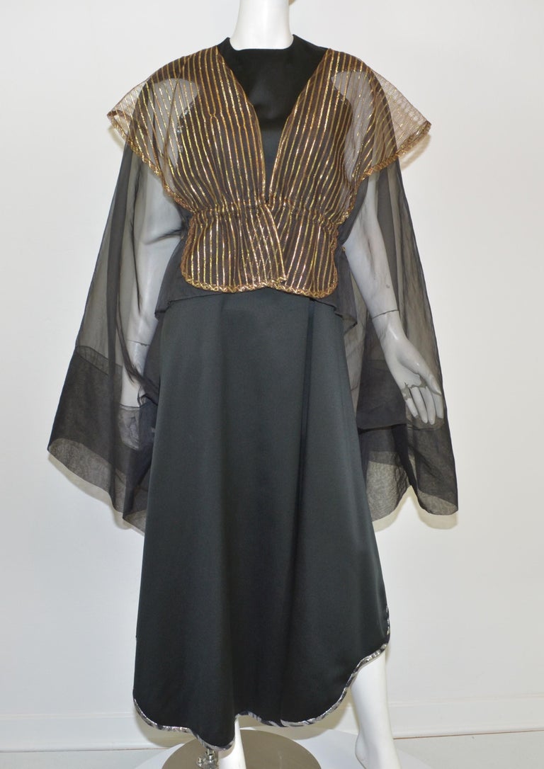 Kaisik Wong “Cobra” Art to Wear Ensemble with Black Dress and Apron ...