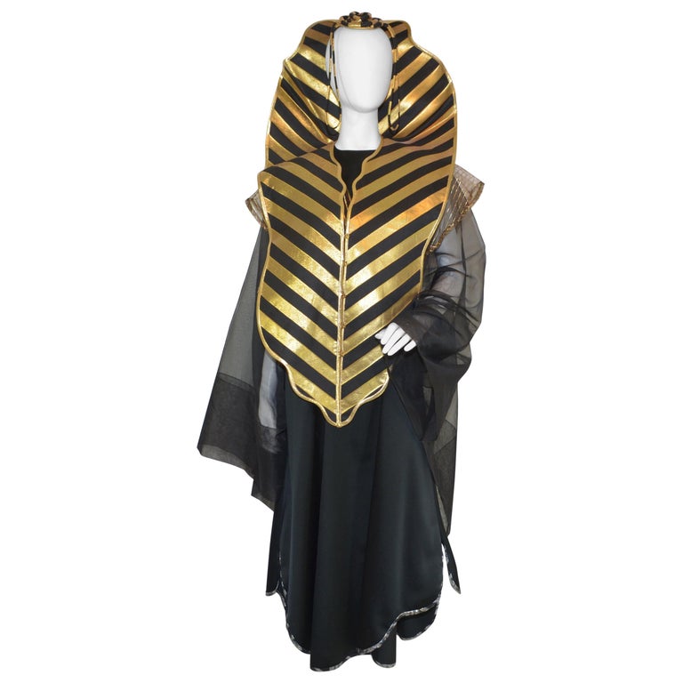 Kaisik Wong “Cobra” Art to Wear Ensemble with Black Dress and Apron ...