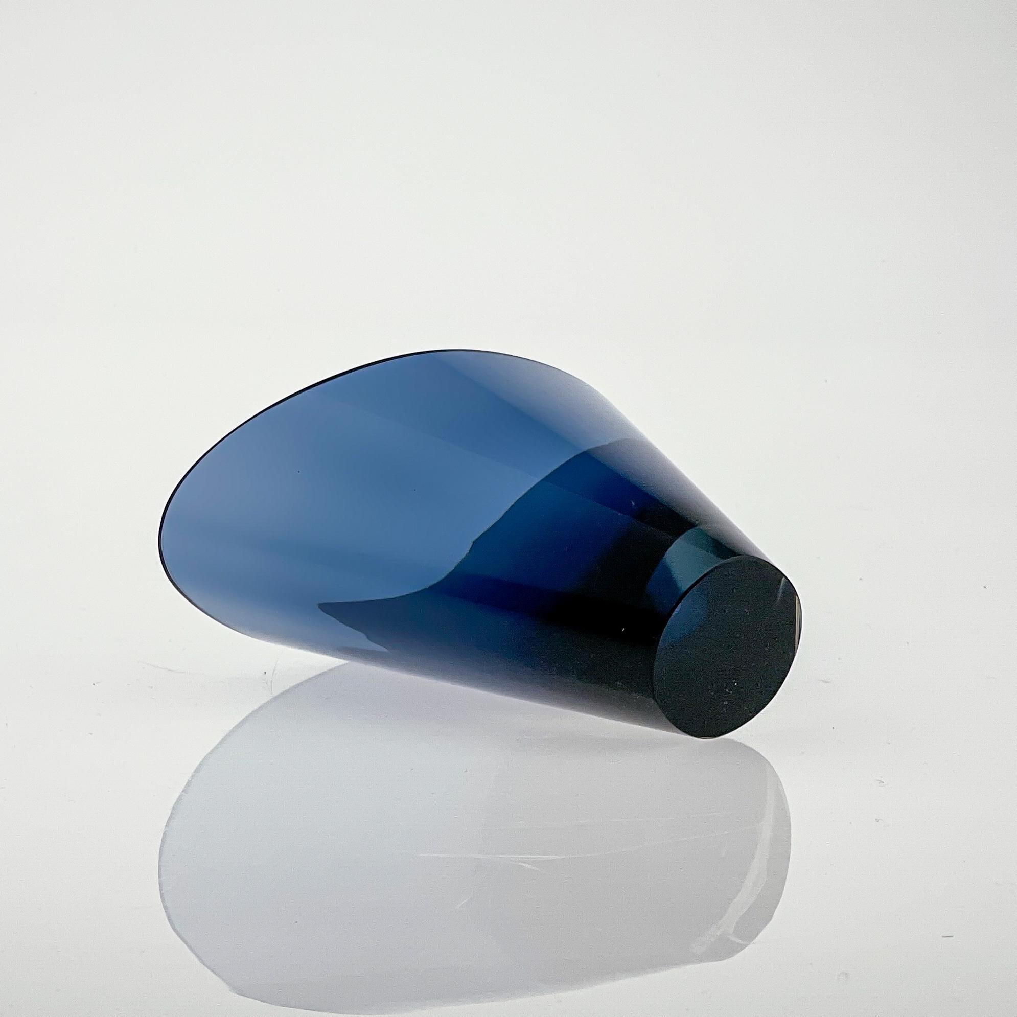 Kaj Franck, Clear and Blue Glass Art-Object, Model KF 234, Nuutajärvi ...