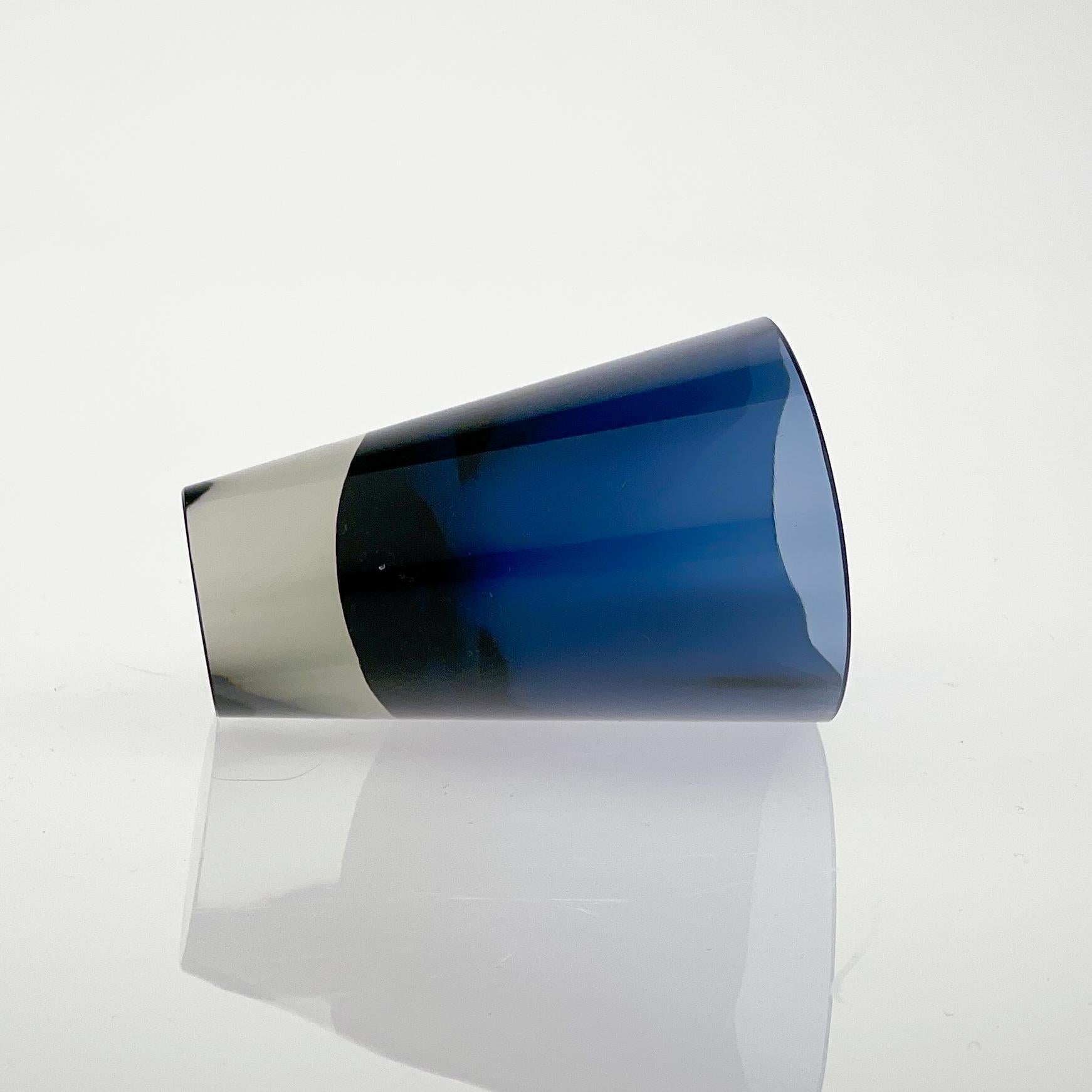 Kaj Franck, Clear and Blue Glass Art-Object, Model KF 234, Nuutajärvi ...