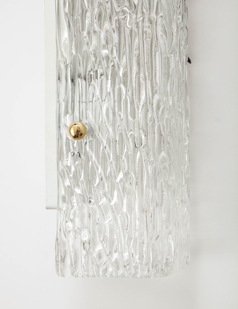 Kalmar Chiseled Glass Sconces For Sale at 1stDibs