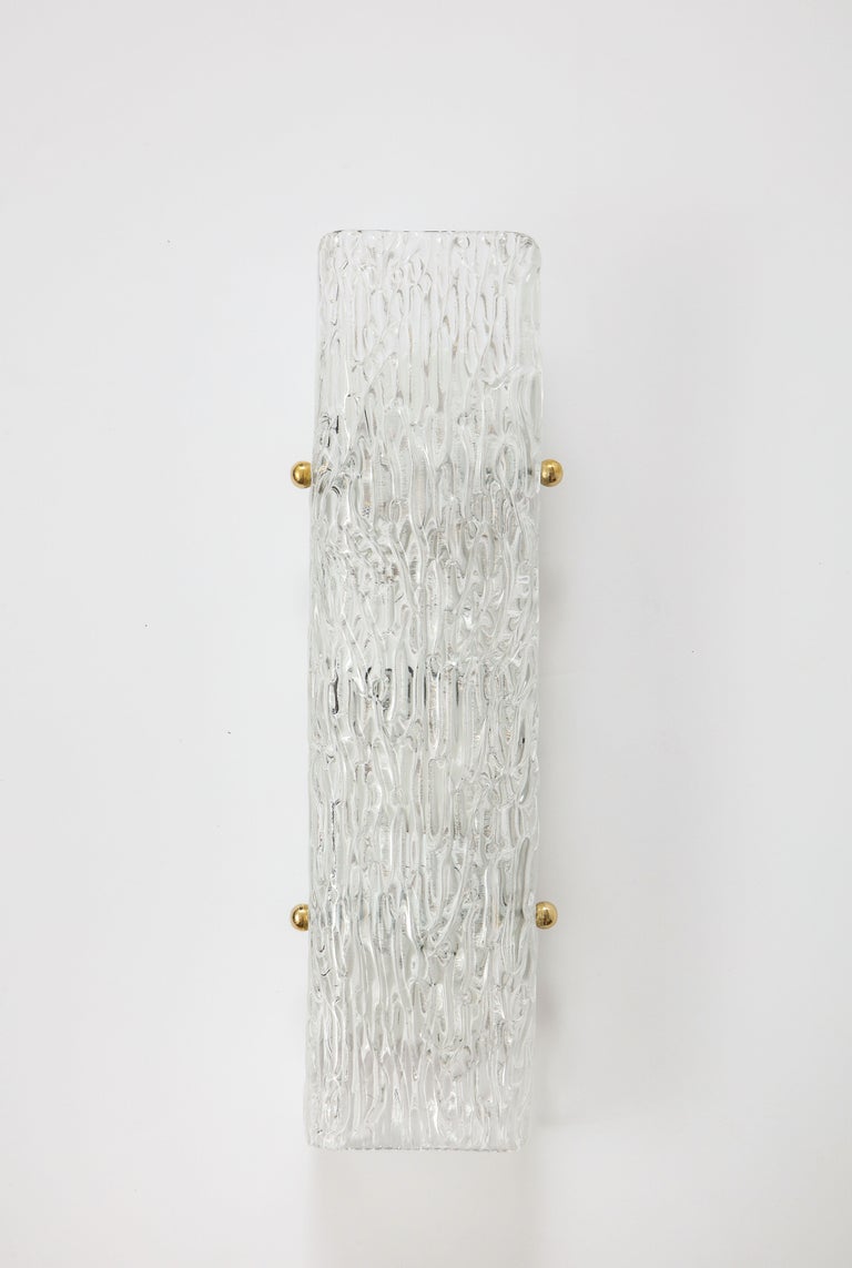 Kalmar Chiseled Glass Sconces For Sale at 1stDibs