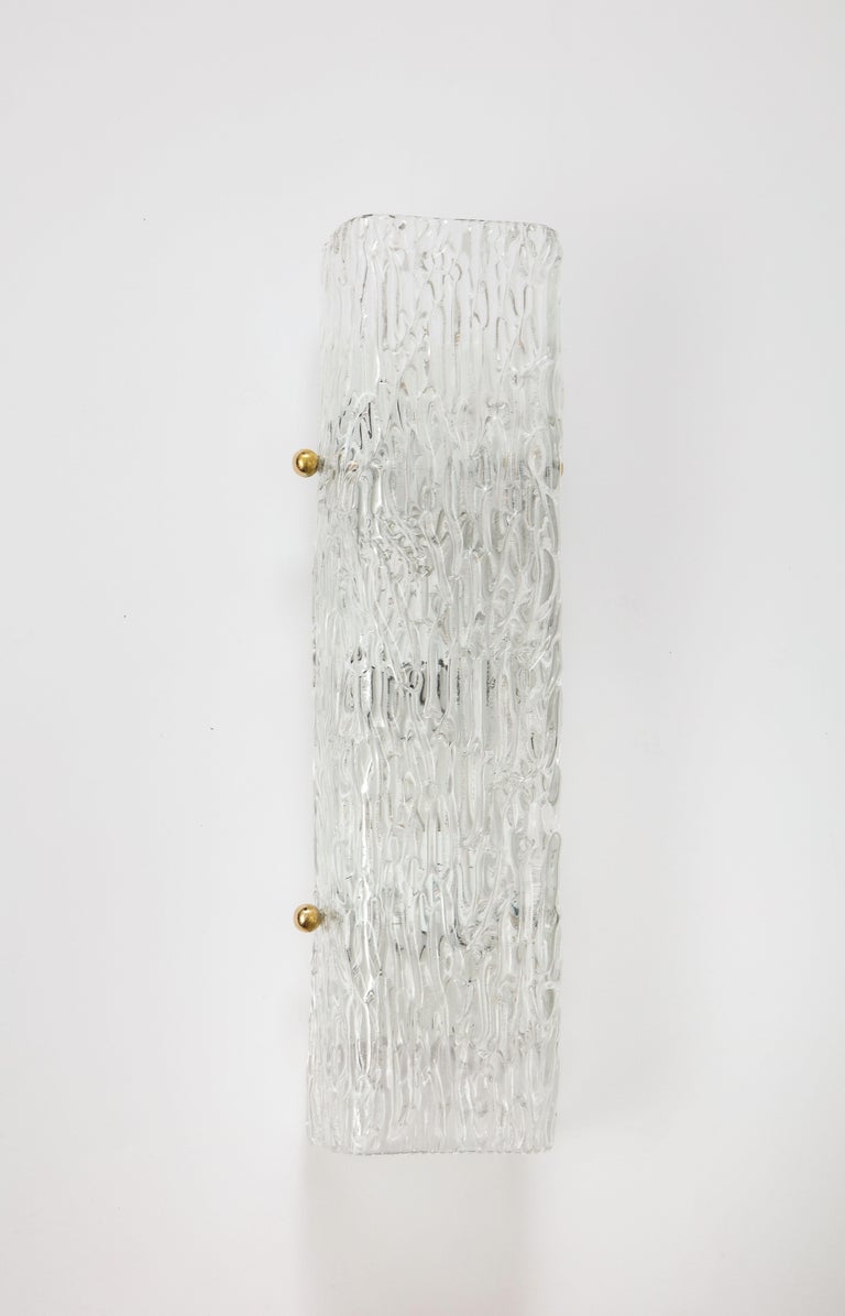 Kalmar Chiseled Glass Sconces For Sale at 1stDibs
