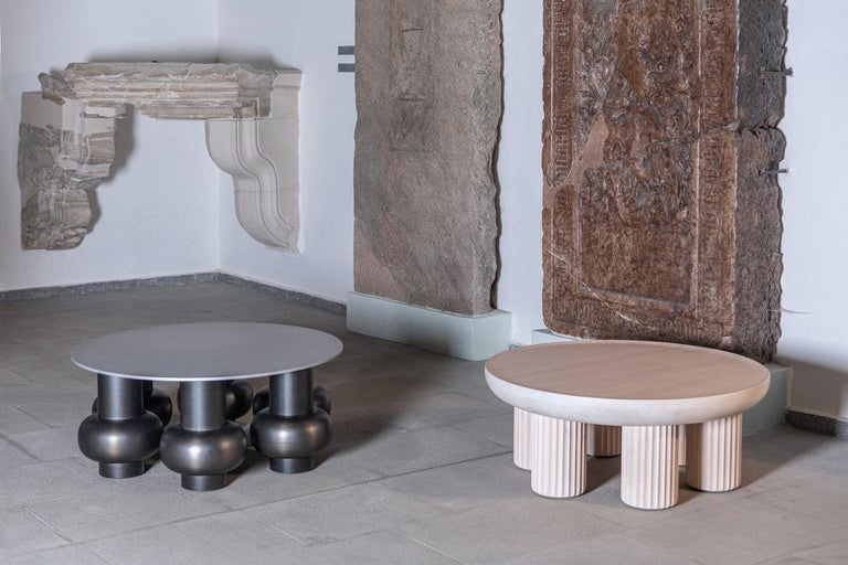 Kalokagathos Low Table, Hand-Crafted, Made of Solid Ash Wood in Natural ...