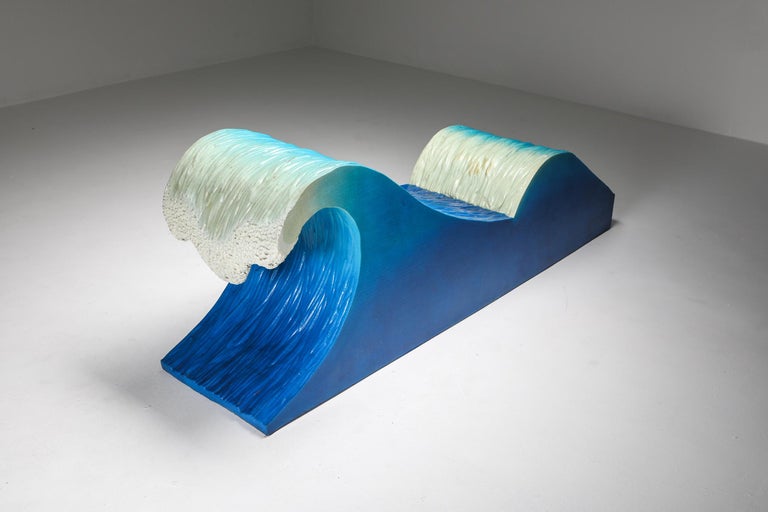 Kanagawa the Great Wave Postmodern Lounge Chair at 1stDibs