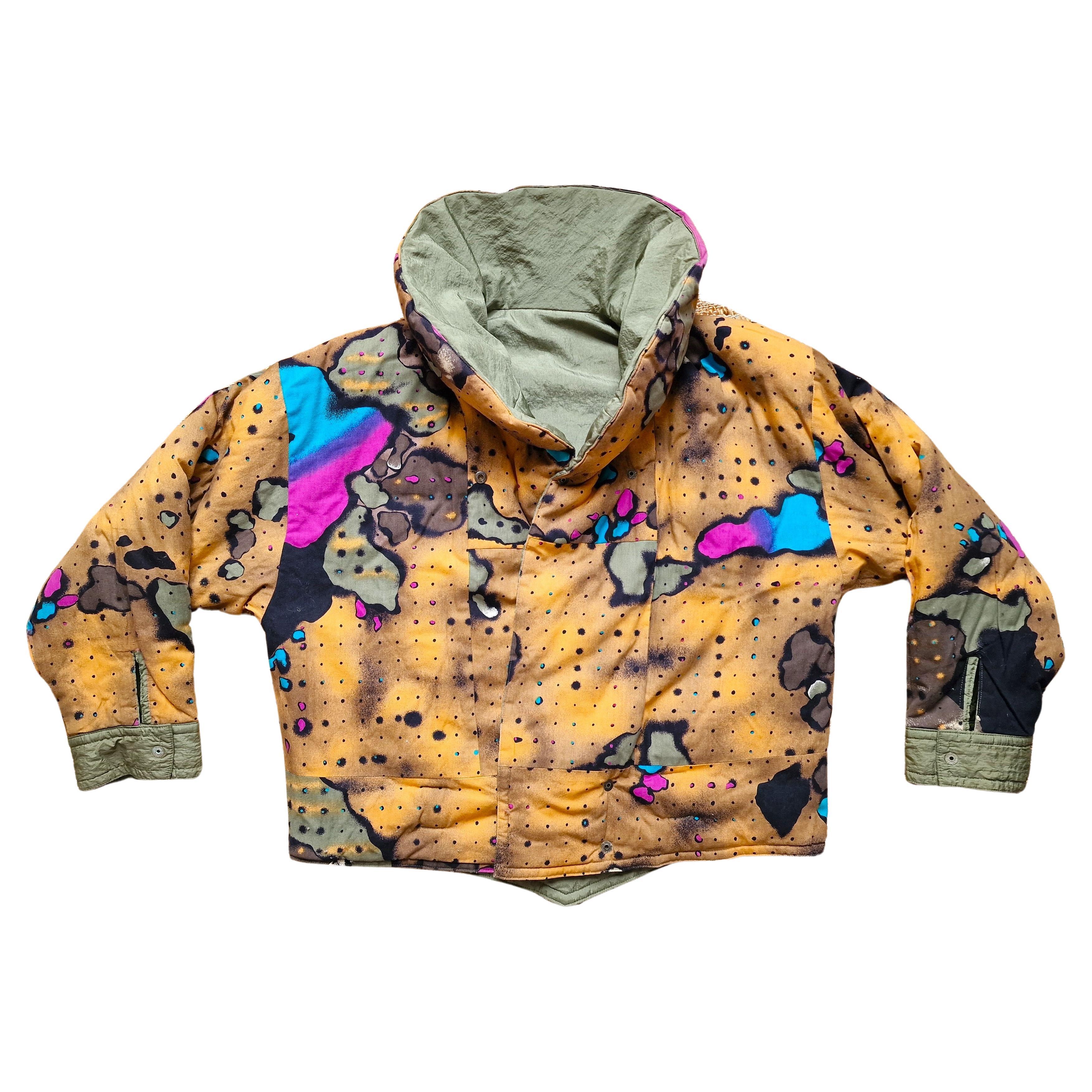 Kansai Yamamoto Reversible Camouflage Camo Khaki Puffer Japanese Men ...