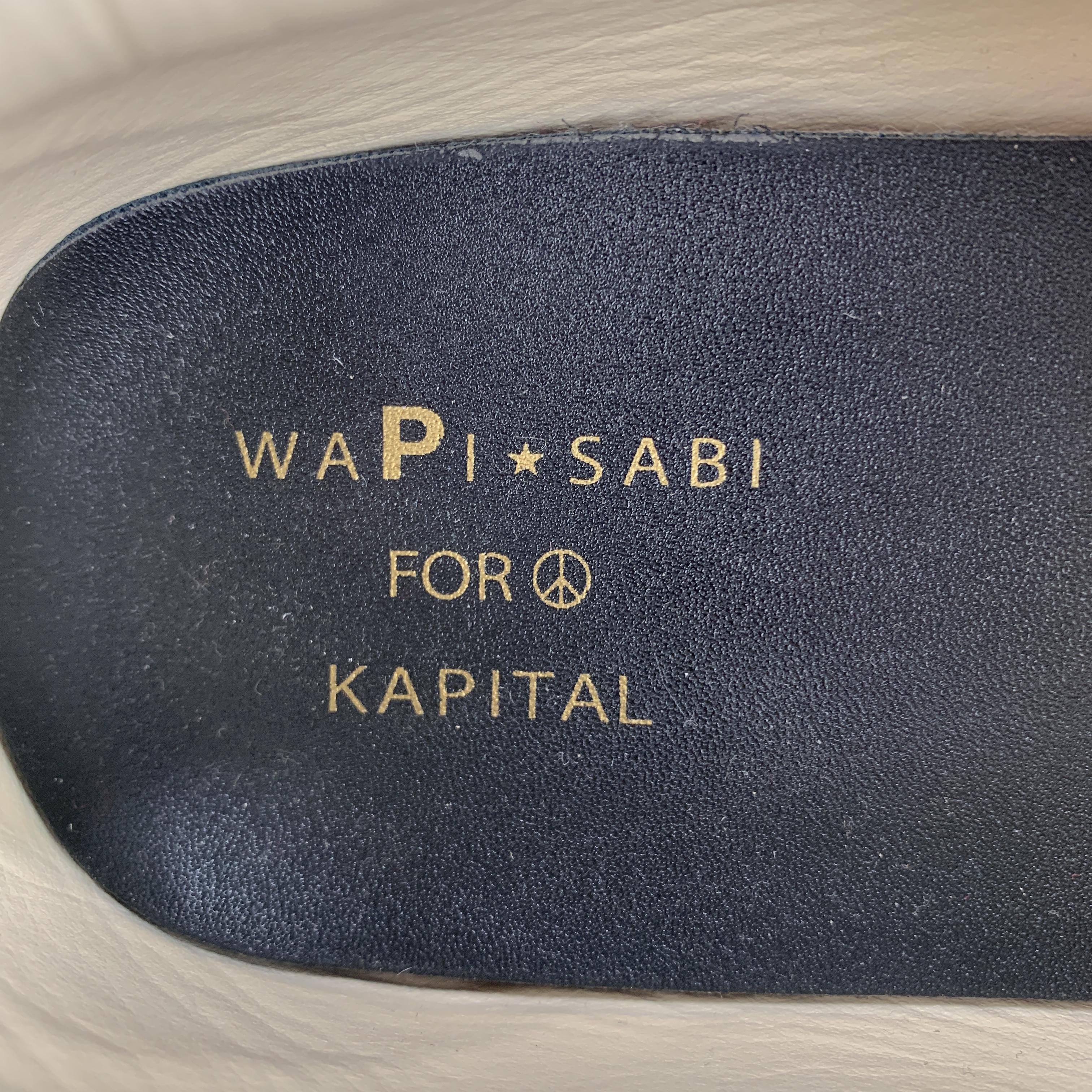 KAPITAL x WAPi-SABI Size 9 Light Blue Denim MILAN Slip On Trainers at 1stDibs