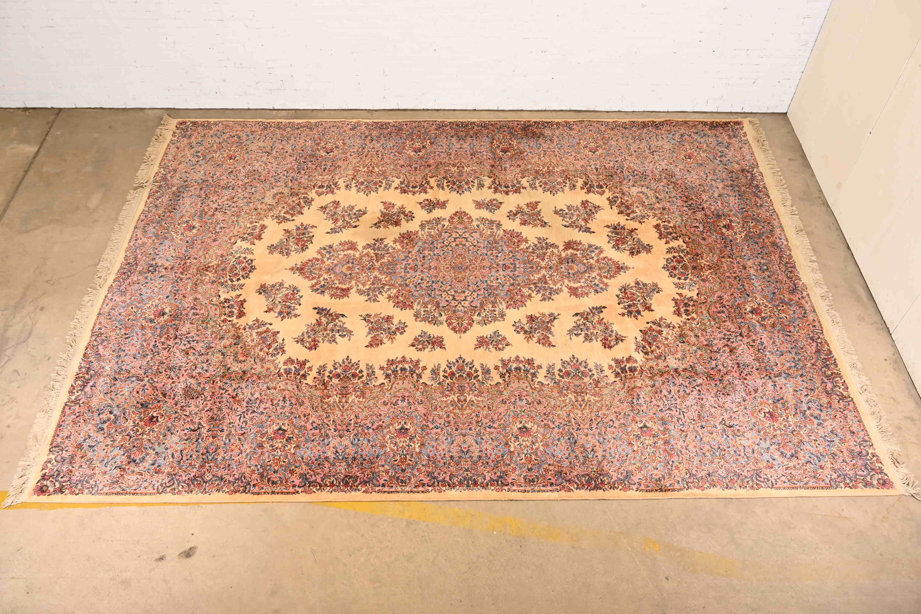 Karastan Kirman Large Room Size Wool Area Rug, circa 1940s For Sale at ...