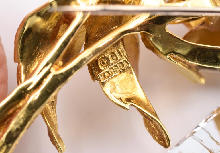 Karbra Golden Topaz Brooch For Sale at 1stDibs | karbra jewelry, topaz ...