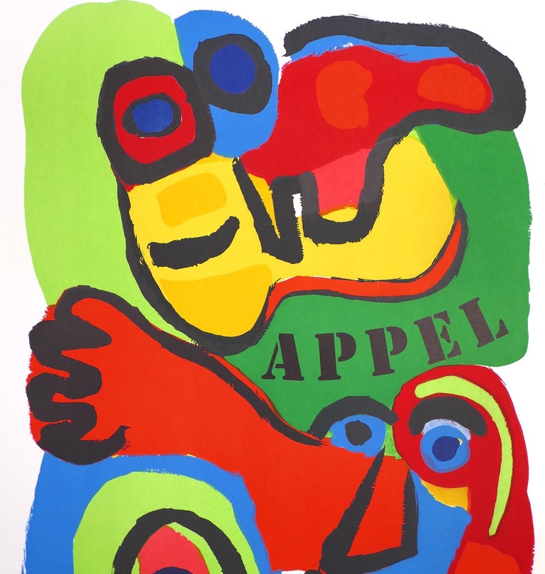 Karel Appel - An American Portrait - Vintage Poster Lithographic Poster ...