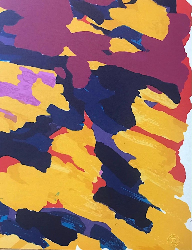 Karel Appel - LYING IN COLORS Signed Lithograph, Abstract Portrait ...