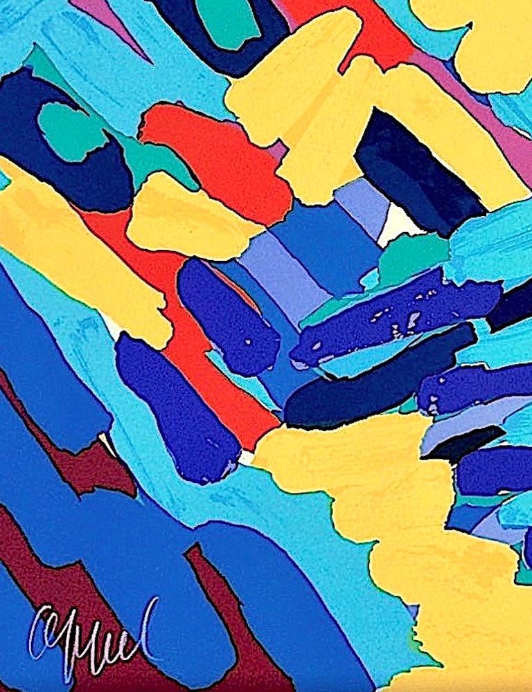 Karel Appel - MOVING IN THE NIGHT Signed Lithograph Multicolored ...