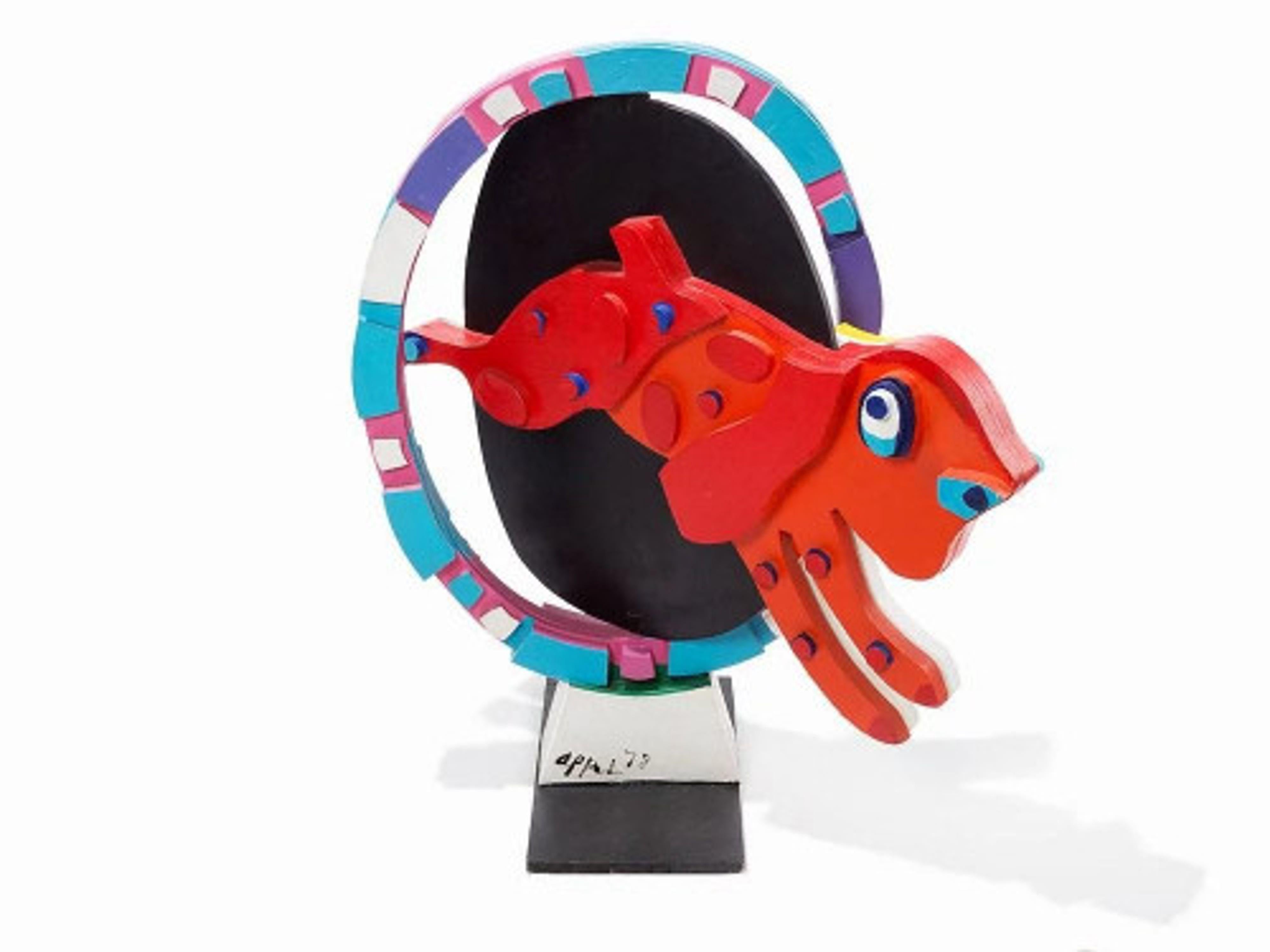 Karel Appel - Jumping dog II For Sale at 1stDibs