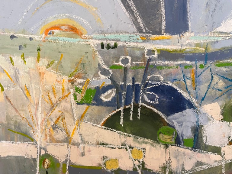 Karen Blair Blue Sky By Karen Blair Large Contemporary Landscape