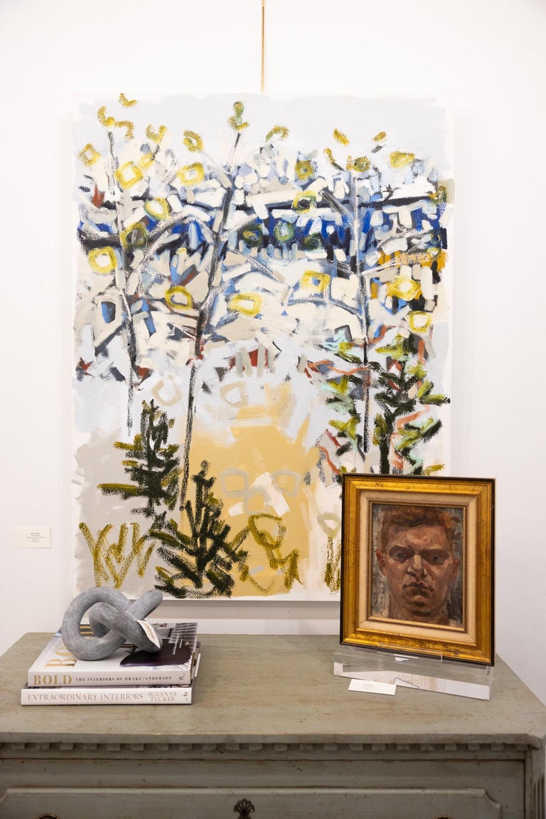 Karen Blair - First Leaves by Karen Blair, Large Contemporary Landscape ...