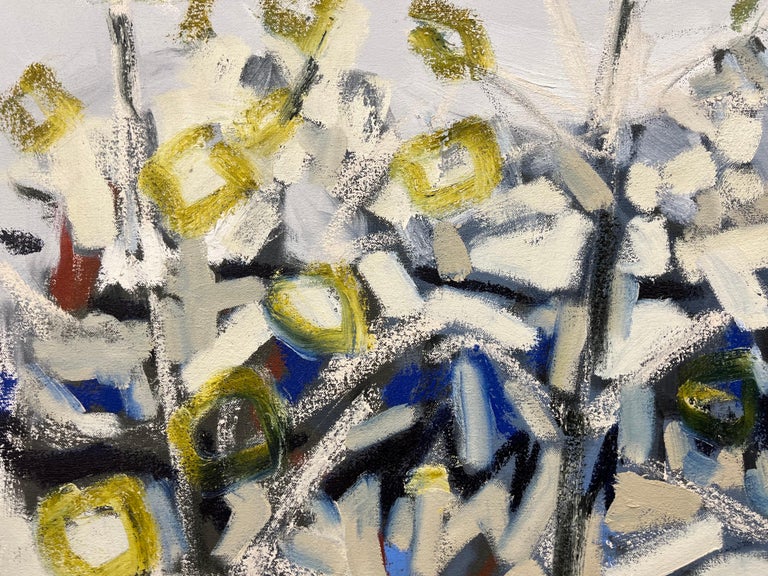 Karen Blair - First Leaves by Karen Blair, Large Contemporary Landscape ...