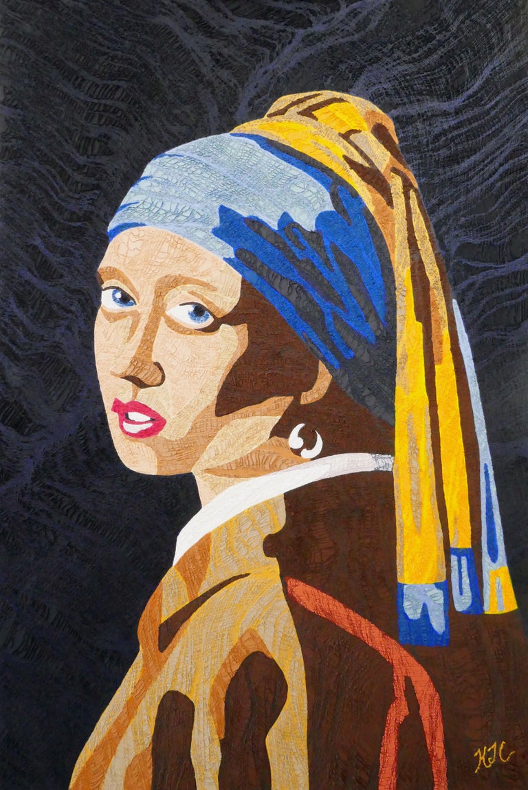 Karen Coates - Unforgettable Pearl, Mixed Media on Canvas For Sale at ...