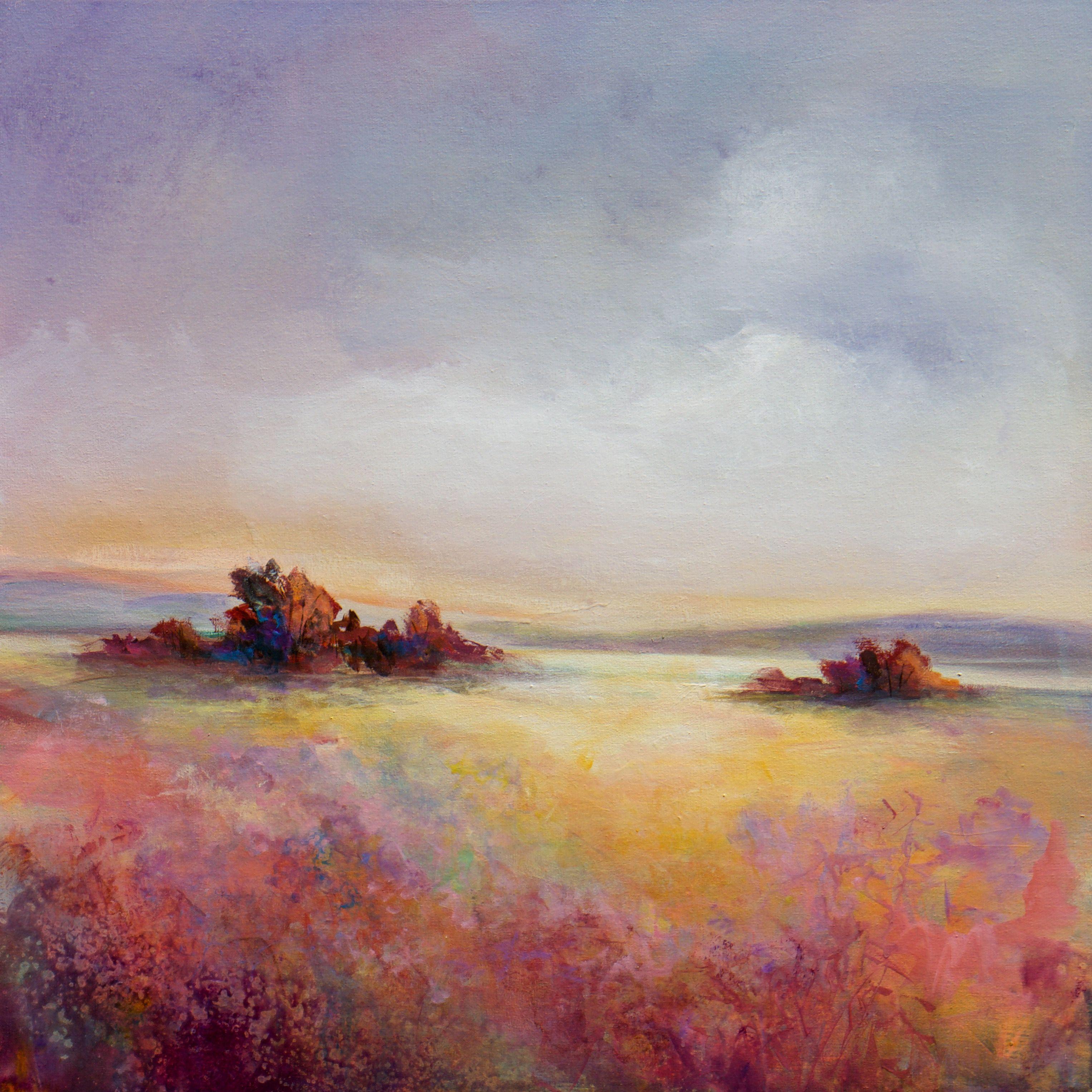 Karen Hale - "Lily Pads", Painting, Acrylic on Canvas at 1stDibs