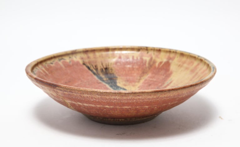 Karen Karnes Mid-Century Modern Stoneware Art Pottery Footed Bowl at ...
