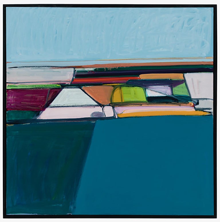 Karen Matheis - "Rainy Day"- Landscape, prairie, mid century, modern ...