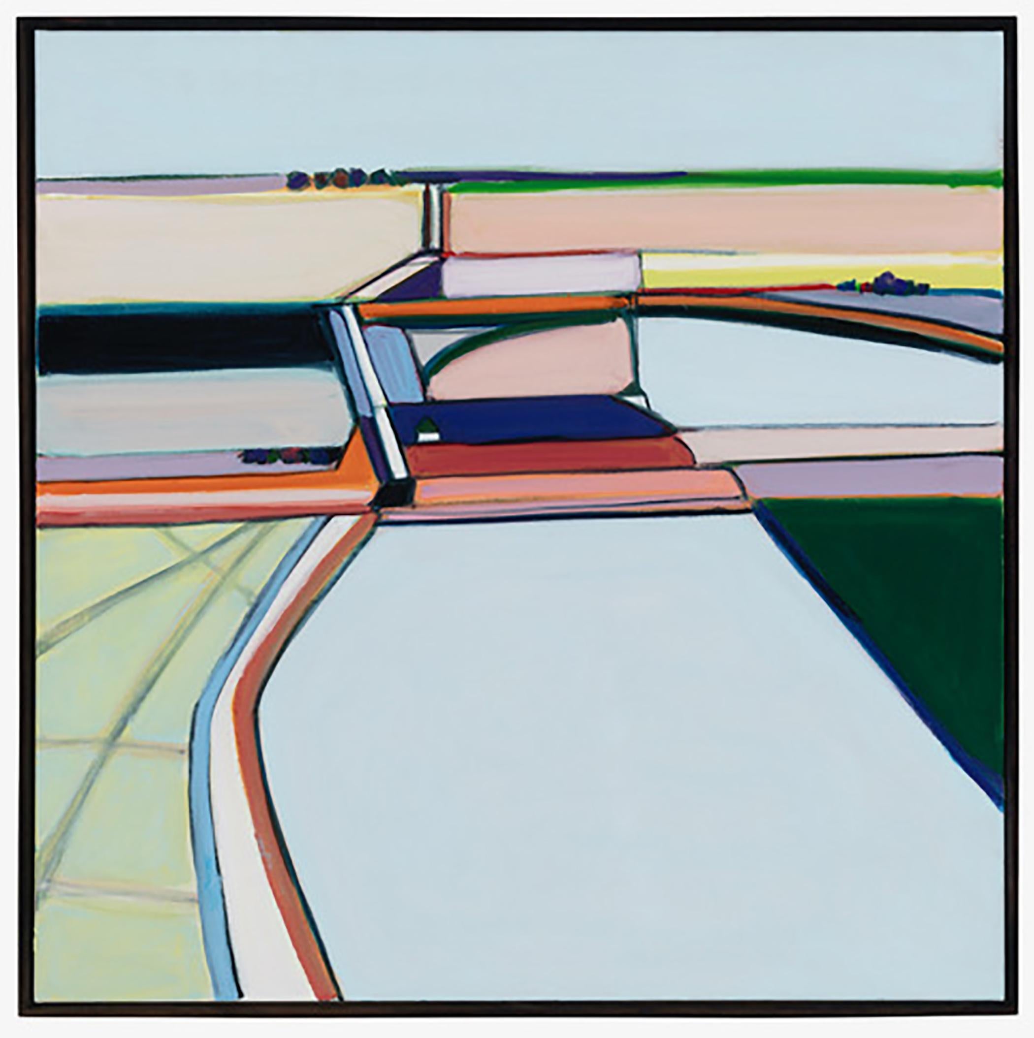 Karen Matheis - "Spring Fields"- Landscape, prairie, mid century ...