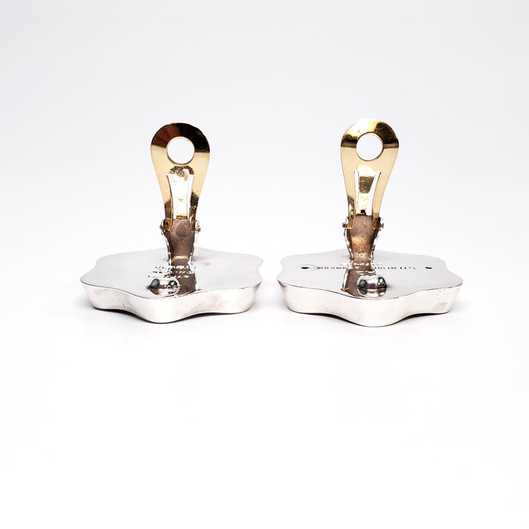 Karen Strand A. Dragsted Denmark Sterling Flower Pin and Clip-On ...