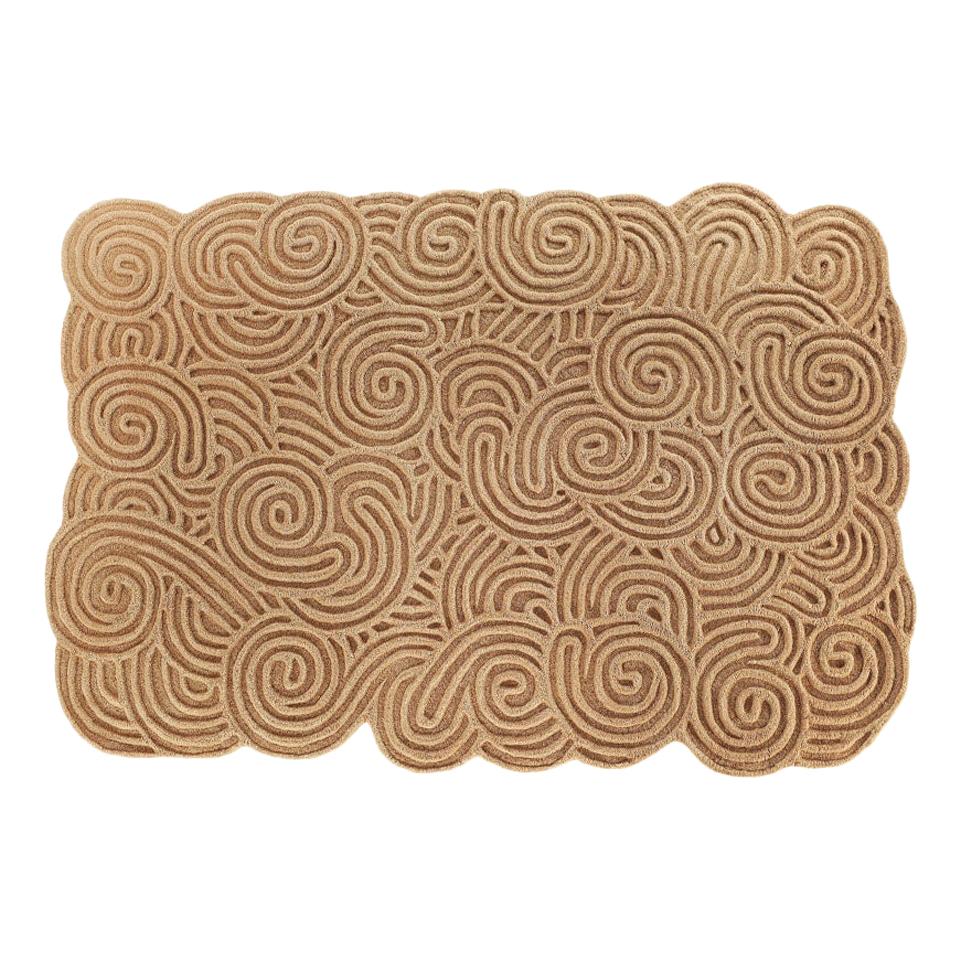 Karesansui Black Rectangular Small Rug by Matteo Cibic For Sale at 1stDibs