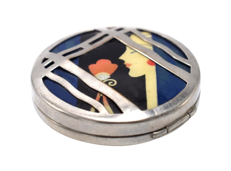 Karess 1920s Art Deco Ladies Powder Compact at 1stDibs | 1920s makeup ...
