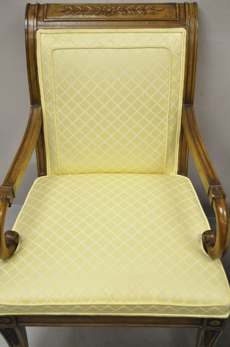 Karges French Neoclassical Style Saber Leg Dining Chairs, Set of 8 For ...