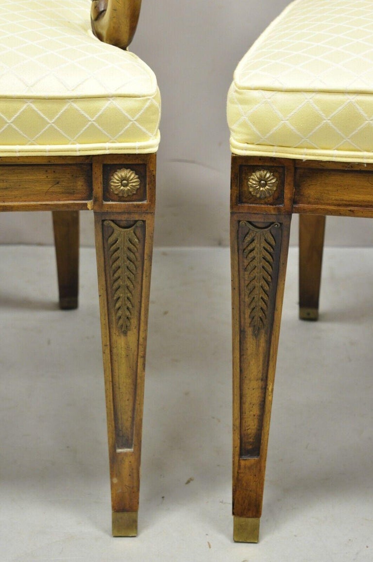 Karges French Neoclassical Style Saber Leg Dining Chairs, Set of 8 For ...