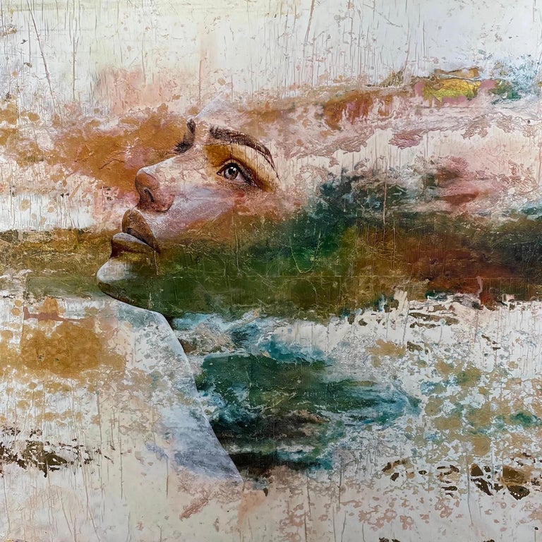 Karim Abd Elmalak - "Rapture" Abstract Painting 61" x 53" inch by Karim ...