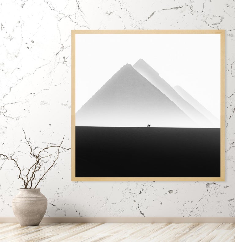 Karim Amr - 'Horse and Pyramids' Photography 64" x 64" framed by Karim ...