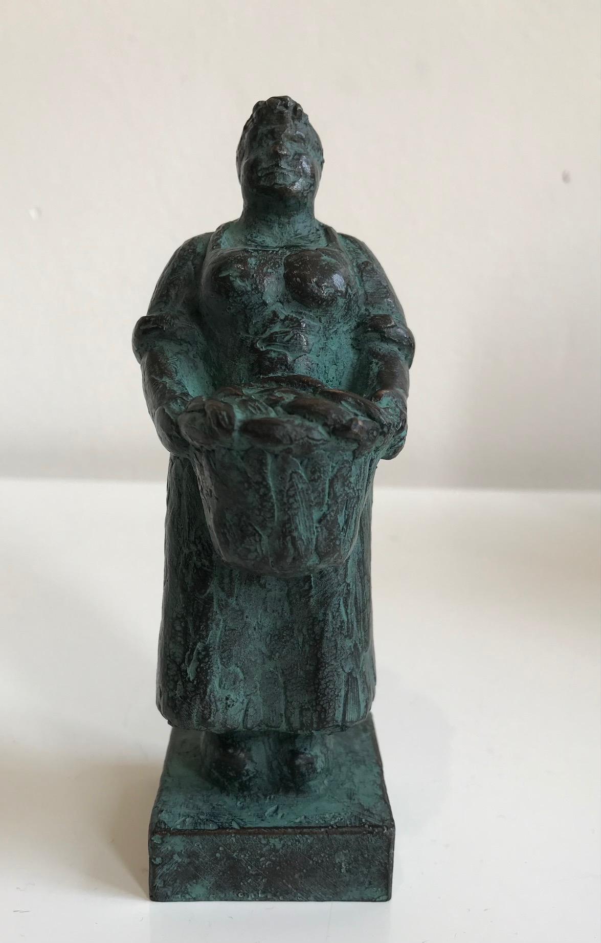 Karin Beek - ''Fresh Fish'' Contemporary Bronze Green Sculpture of ...