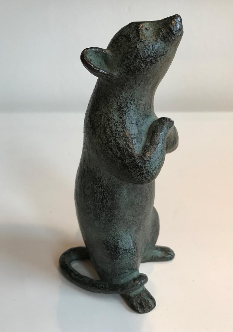Karin Beek - ''Mouse, Standing'' Dutch Contemporary Bronze Sculpture of ...