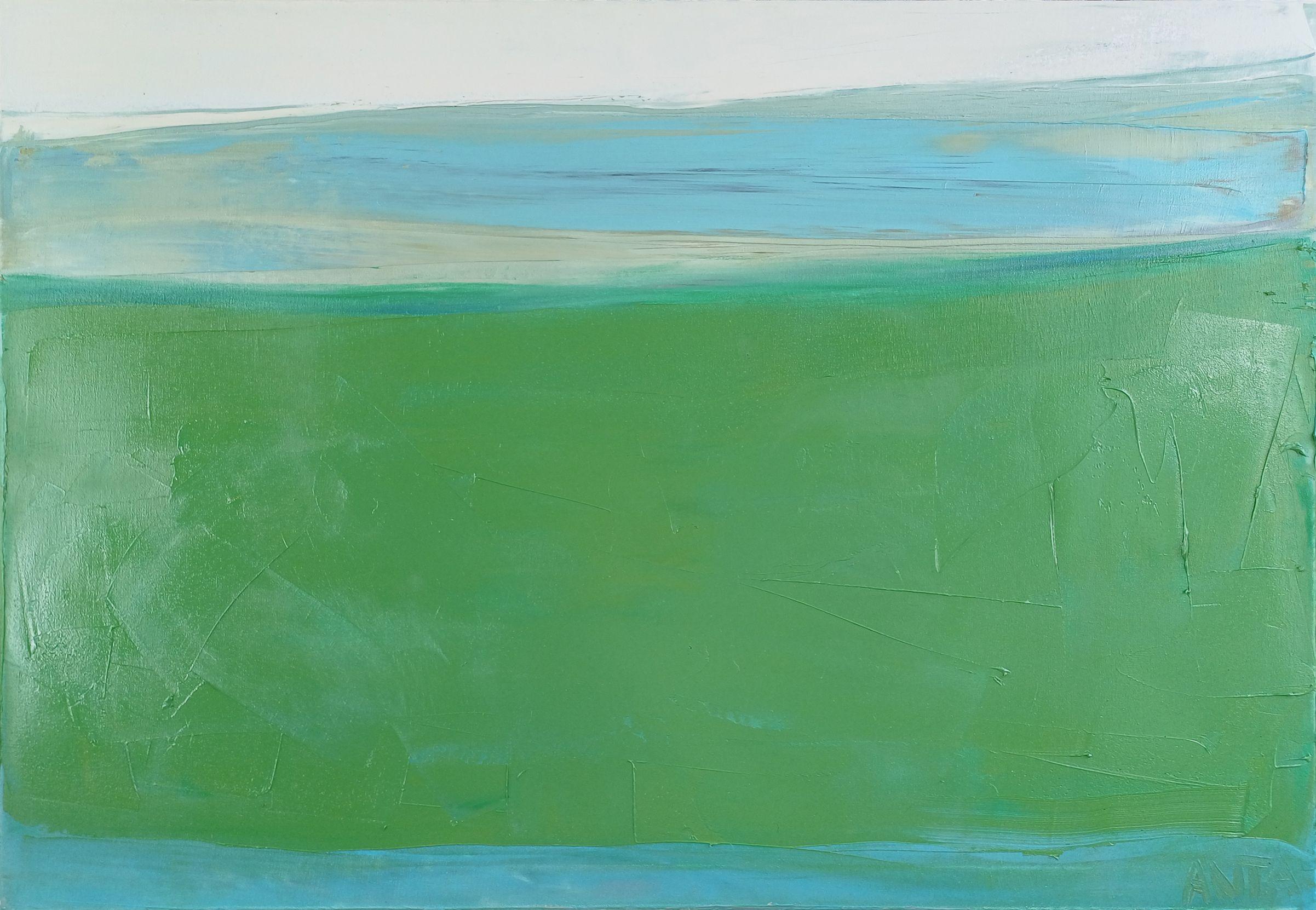 Karina Antonczak - oil painting, stretched, "Landscape 7", Painting ...