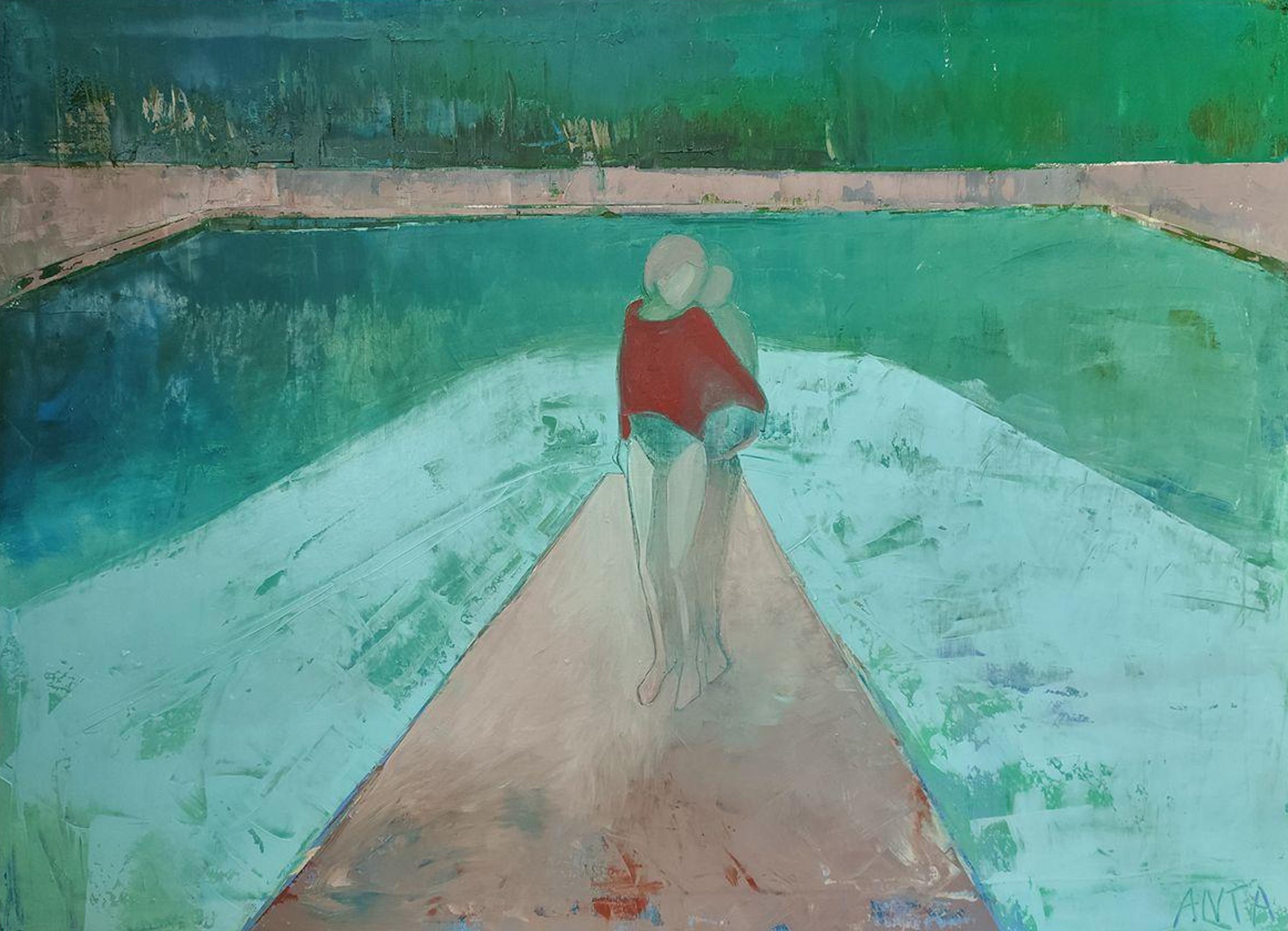 Devan Sweeney - Kiddie Pool by Devan Sweeney, Oil on Canvas Pool Themed ...