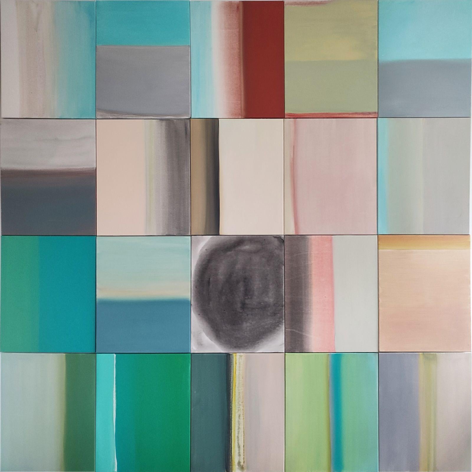 Karina Antonczak - "Sacrum 21", políptico-20 partes, Pintura, Acrílico ...