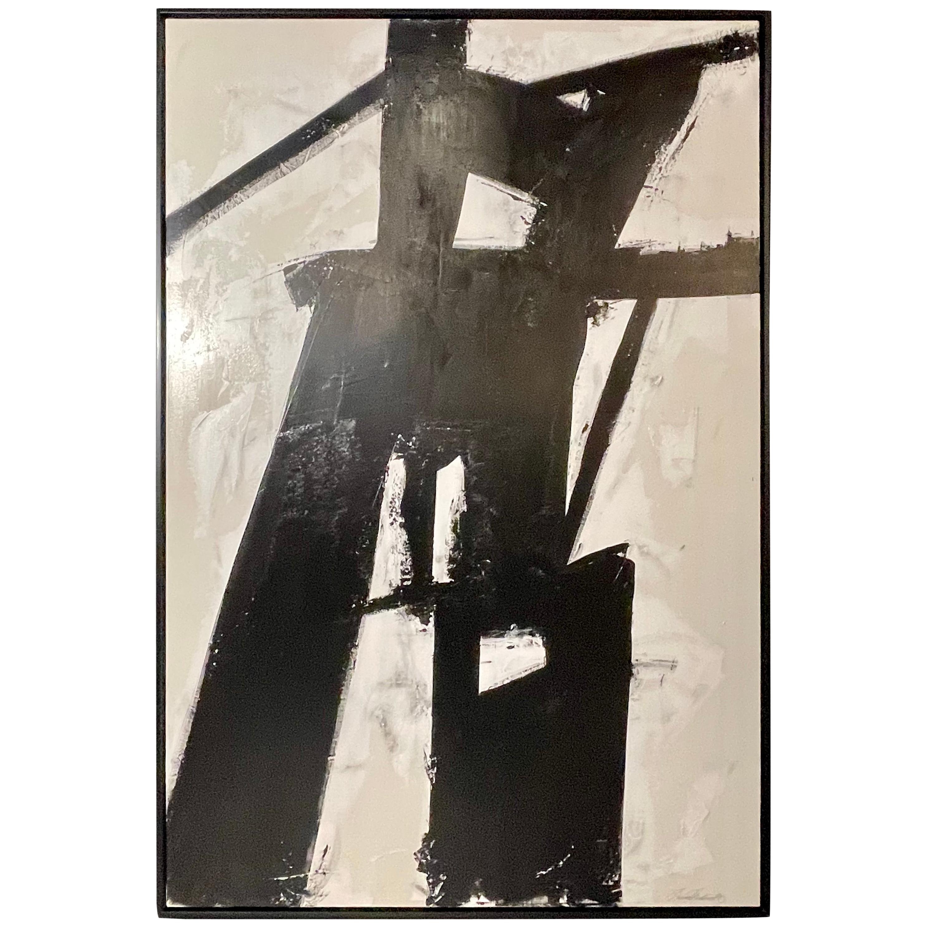 Jeanne Gentry Keck Original Midcentury Large Abstract Oil Painting For ...