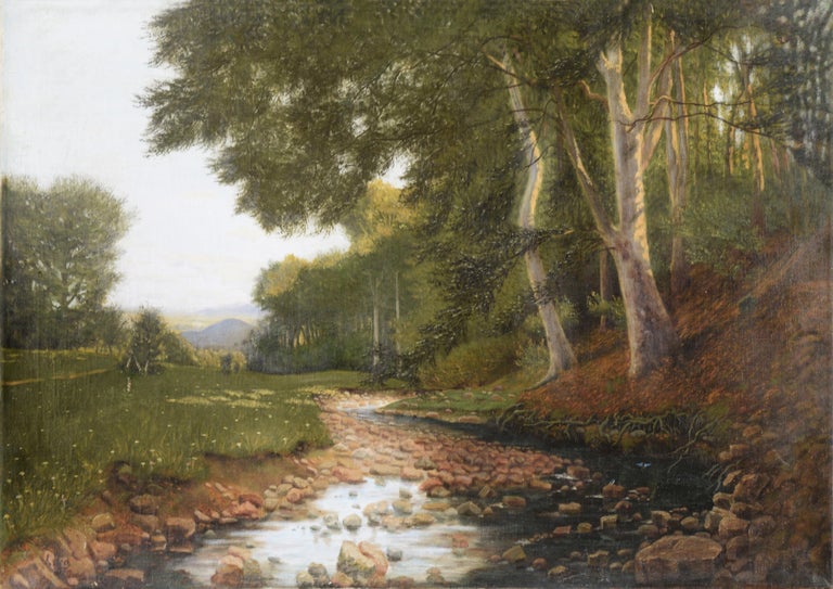 Stream at the Edge of the Forest - Landscape For Sale at 1stDibs