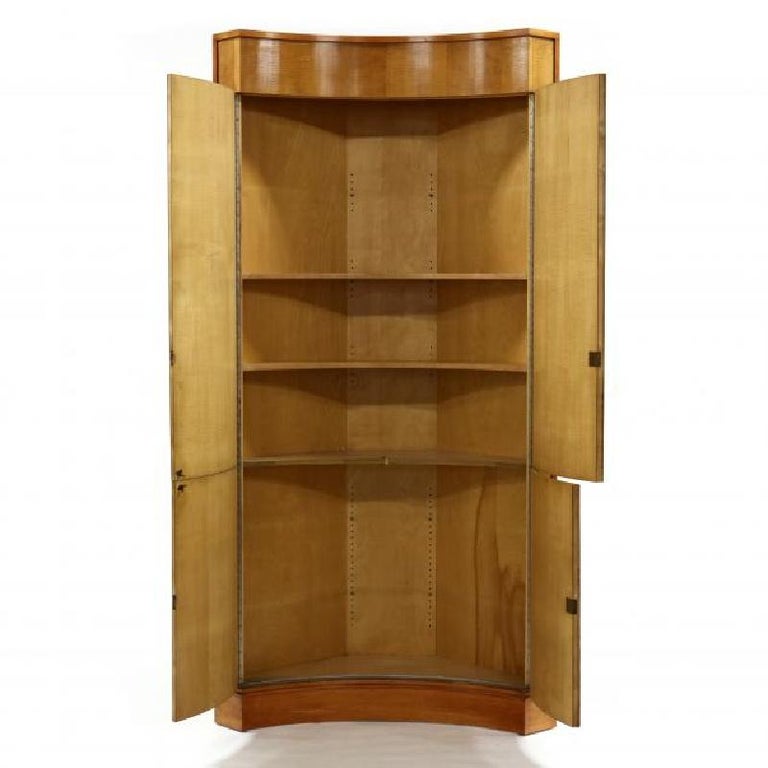 Pair of Tall Biedermeier Corner Cabinets designed by Karl Bock 1930s ...