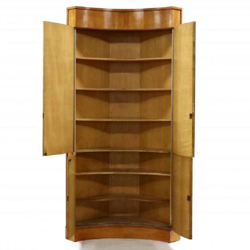 Pair of Tall Biedermeier Corner Cabinets designed by Karl Bock 1930s at ...