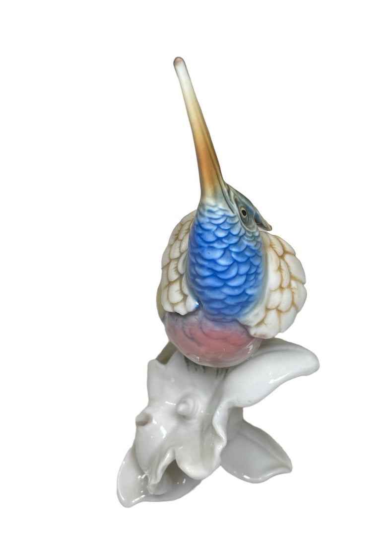 Karl Ens Porcelain Factory Hummingbird Figurine For Sale at 1stDibs