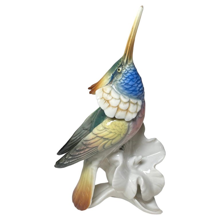 Karl Ens Porcelain Factory Hummingbird Figurine For Sale at 1stDibs