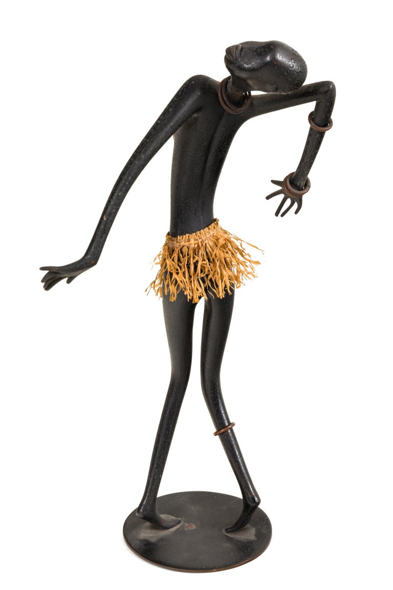 Karl Hagenauer Bronze and Copper African Female Dancer Model 9151 ...