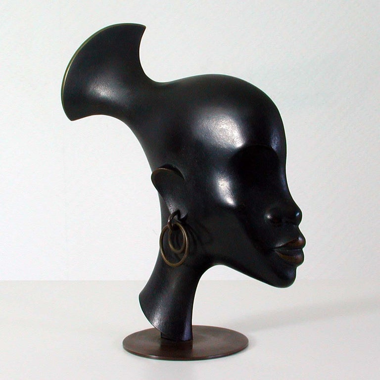 Karl Hagenauer Bronze Sculpture Head of an African Woman, 1930s For ...