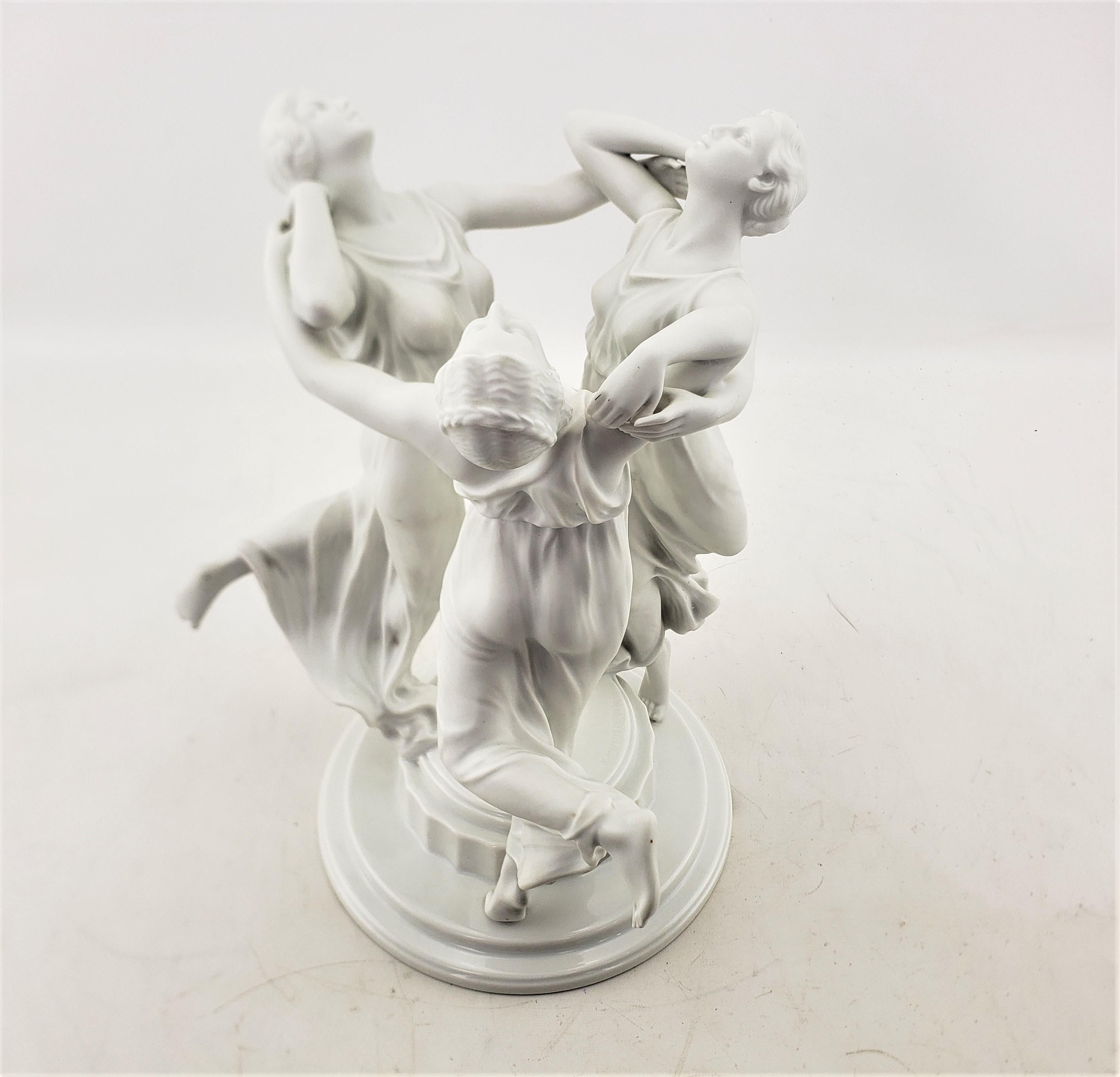 Karl Himmelstoss Antique Rosenthal 'Three Graces' Porcelain Sculptural ...