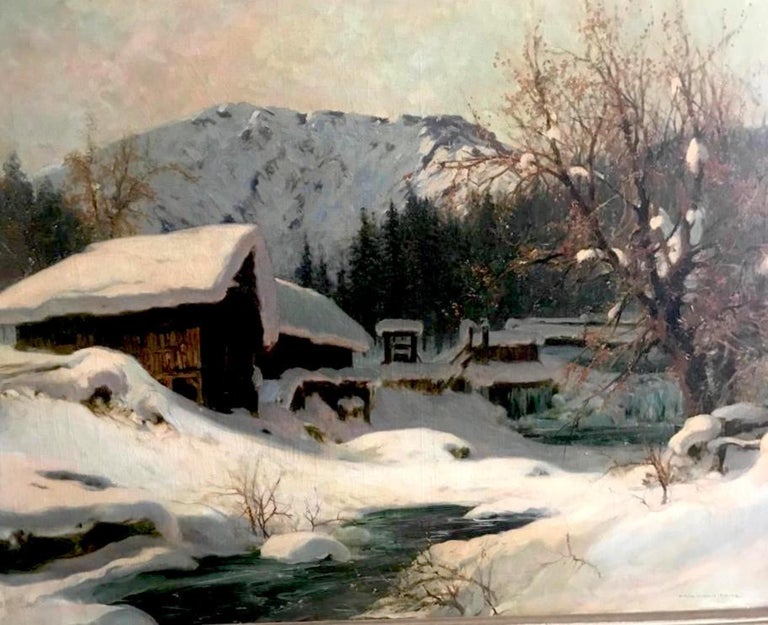 Karl Ludwig Prinz - Winter Landscape For Sale at 1stDibs