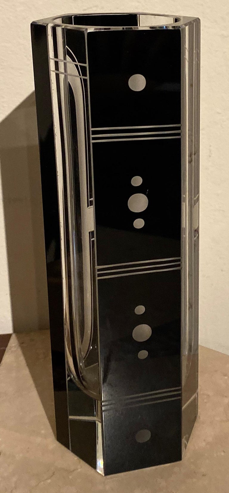 Karl Palda Art Deco Czech Glass Bud Vase at 1stDibs