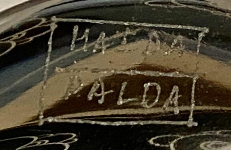 Karl Palda Design Czech Glass Vase at 1stDibs